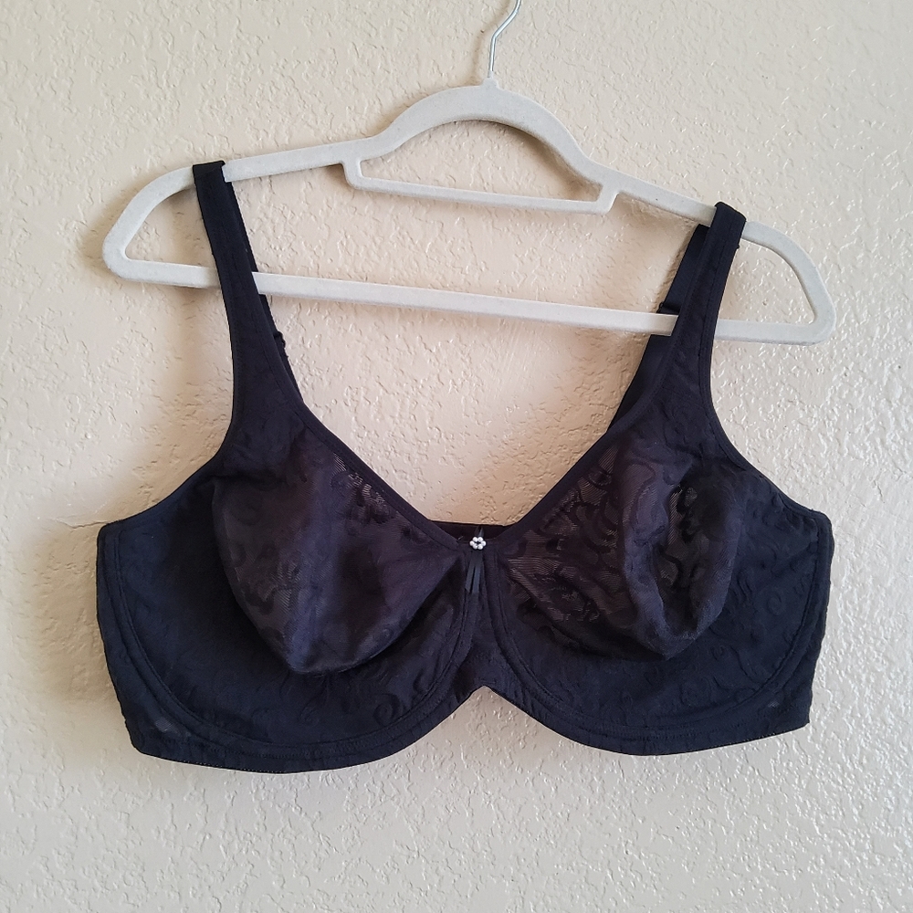 Lunaire Lace Underwire Full Coverage Bra Size 46dd Bl… - Gem